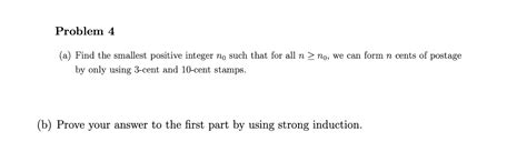 Solved A Find The Smallest Positive Integer N0 Such That