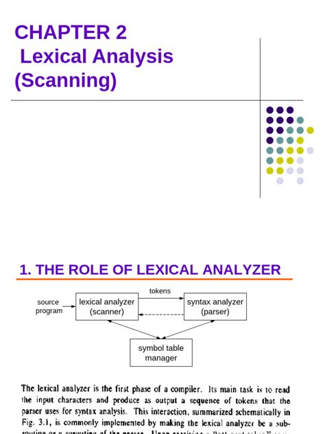 Lexical Analysis Pdf Computing Linguistics