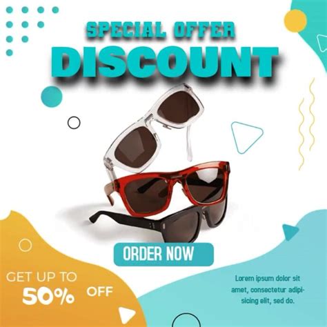Copy Of Glasses Ad Template Sun Glasses Add Postermywall