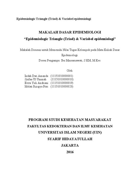 Epidemiologic Triangle Pdf