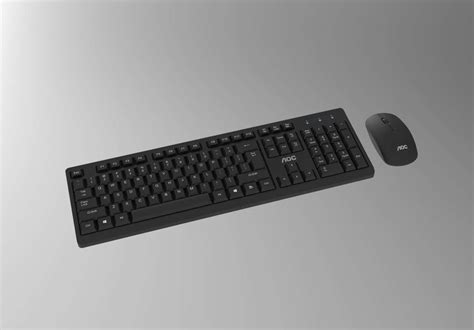 Jual AOC KM Wireless Keyboard Mouse Set Keys Waterproof Keyboard GHz USB Receiver