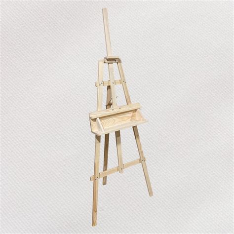 Мольберт для малювання з додатковою поличкою для фарб і пензлів Ліра 175 см студійний дерев