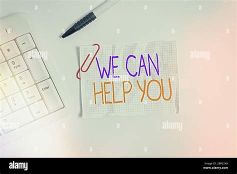 Word Writing Text We Can Help You Business Photo Showcasing Offering Good Assistance To