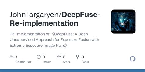 github johntargaryen deepfuse re implementation re implementation of
