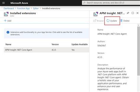 Monitor Azure Function Apps Using Site24x7 Apm Insight Online Help