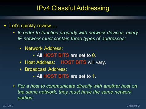 Addressing The Network Ipv4 Part Ii Ppt Video Online Download