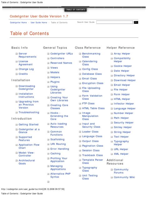Codeigniter User Guide 17 Pdf Computers