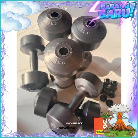 Jual Barbel Dumbell 4kg Kosongan Tanpa Isi 2pcs Cod Shopee Indonesia