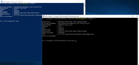 Powershell 7 Running Active Directory Cmdlets On Windows Server 2016