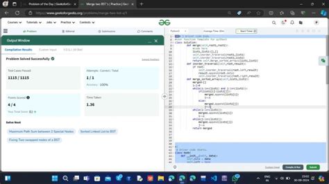 Nithya Manasa On Linkedin Geekstreak2024 Codingchallenge Python