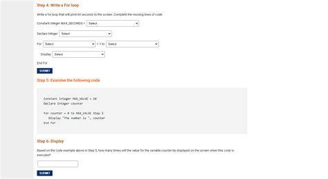 Solved Step 3 Write A For Loop Write A For Loop That Will