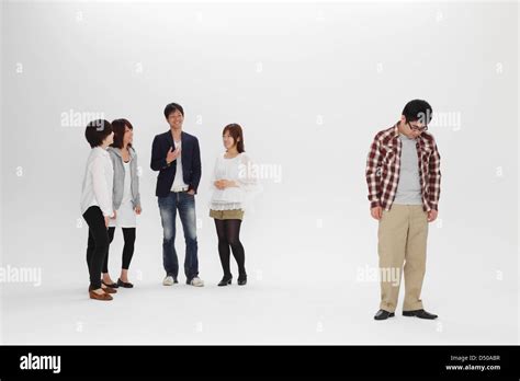 Man Getting Excluded From A Group Stock Photo Royalty Free Image
