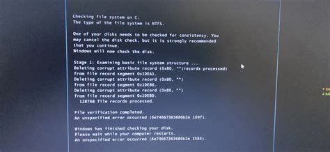 Windows Server 2016 Starts With A Problem An Unspecified Error Cannot Be Started Normally And