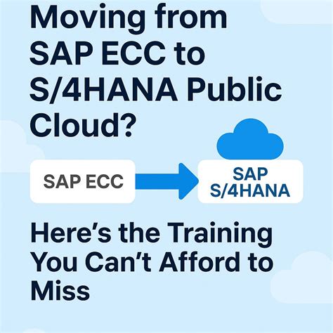 Thinking Of Moving From Sap Ecc To Sap S4hana Public Cloud List Of