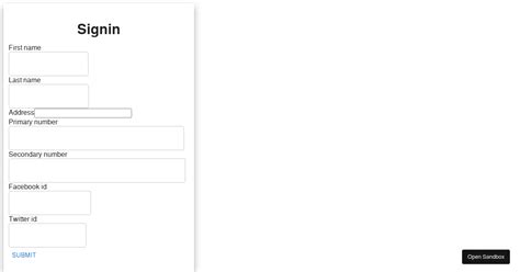 Formik Form Codesandbox