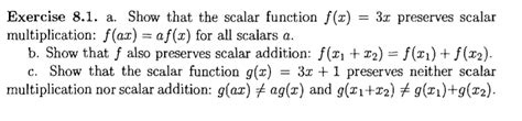 Solved Exercise 81 A Show That The Scalar Function