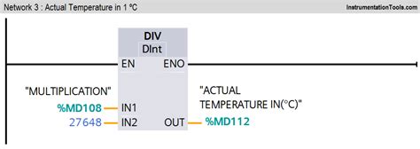 PLC Program To Read Temperature In PLC Inst Tools