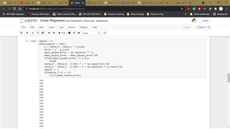 Linear Regression Error Ai Discussions Deeplearningai