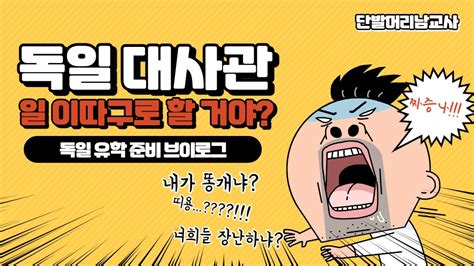 독일 교육학 대학원 유학 준비 독일 대사관에게 뒤통수 맞은 날 사본 공증 받는 방법 내로남불 끝판왕 Youtube