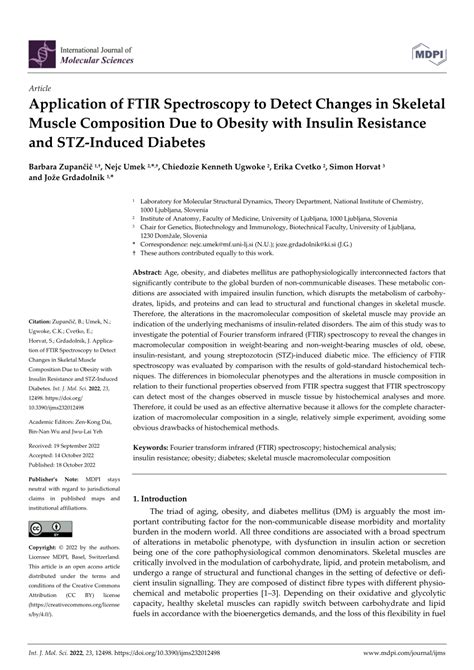 PDF Application Of FTIR Spectroscopy To Detect Changes In Skeletal