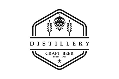 Vintage Retro Craft Brewery Logo Design Graphic By Acillia Eggi Saputri