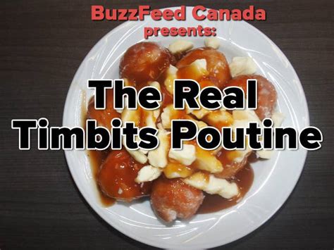 We Made Real Timbits Poutine And Dared To Try It