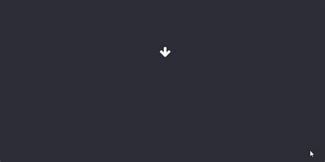 Scroll Down Arrow With Bounce Animation Things That Bounce Animation
