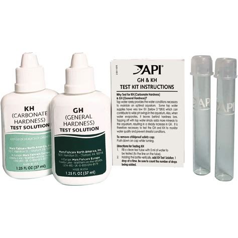 Aquarium Central API GH And KH General And Carbonate Hardness Test Kit Aquarium Central