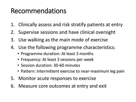 Exercise And Intermittent Claudication Pptx