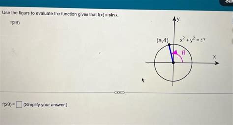 Solved Use The Figure To Evaluate The Function Given That Chegg