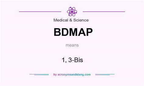 bdmap 1 3 bis in medical and science by