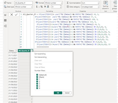 Powerbi Power Bi Get Dynamic Serial Quarter Number For Date Stack