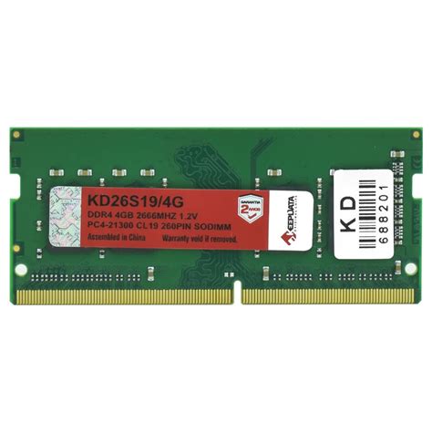 Memória Ram Para Notebook Keepdata Ddr4 4gb 2666mhz Kd26s19 4g No Paraguai Visão Vip