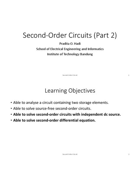 12 Second Order Circuits Part 2 Pdf Electrical Network Damping