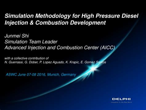 Pdf Simulation Methodology For High Pressure Diesel Injection And