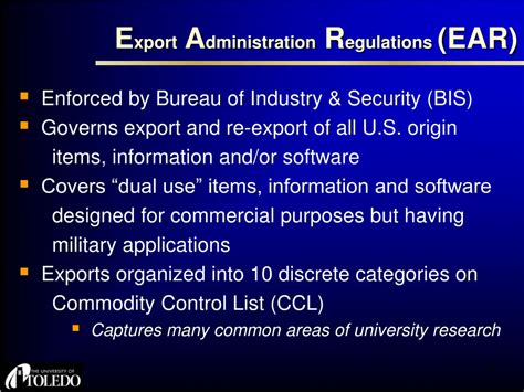 PPT Understanding US Export Control Laws And Regulations PowerPoint Presentation ID