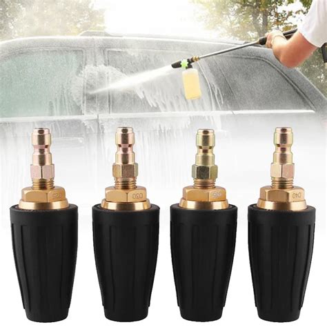 14 고압 빠른 연결 회전 360 도 터보 노즐 3000psi 25 30 35 고압 세척기용 4 Gpm 자동차 와셔