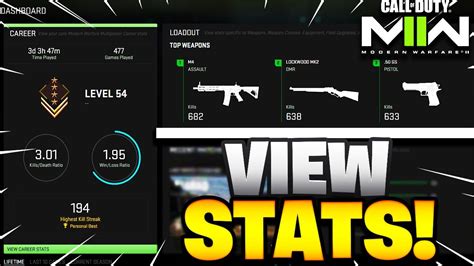 How To View Your Stats In Mw2 Combat Record In Mw2 Youtube