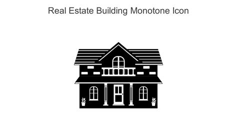 Real Estate Building Monotone Icon In Powerpoint Pptx Png And Editable