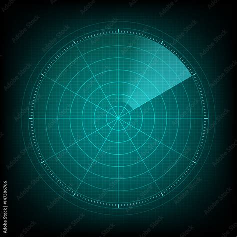 Radar Interface Future Stock Vector Adobe Stock