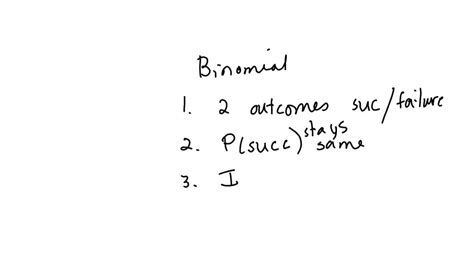 Solvedwhat Are The Assumptions Of The Binomial Error Model