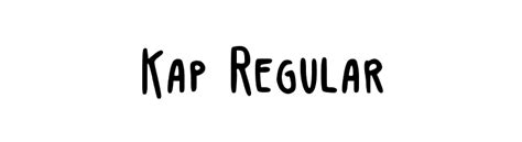 Kap Regular Font