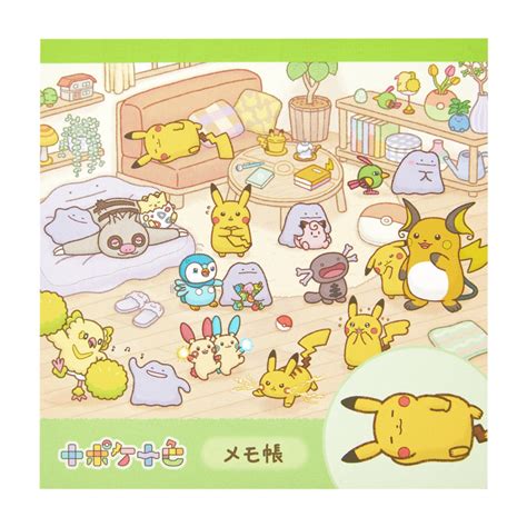 Notepad Pikachu Fickle Ver Pokémon Ten Poké Ten Colors Meccha Japan