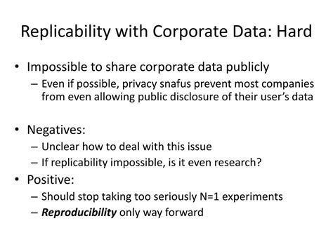 Ppt Replicability And Reproducibility In Crowdsourcing And Social Media