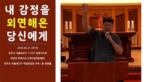 성령쇄신 내 감정을 외면해온 당신에게 천주교 서울대교구 11지구 성령기도회 20250221 2030 박희전 루케시오 신부 작은형제회프란치스코회