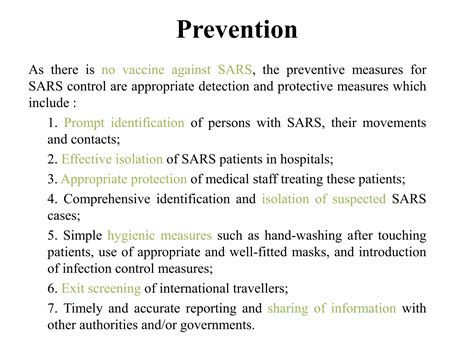 Severe Acute Respiratory Syndrome Sars Pptx Infectious Diseases