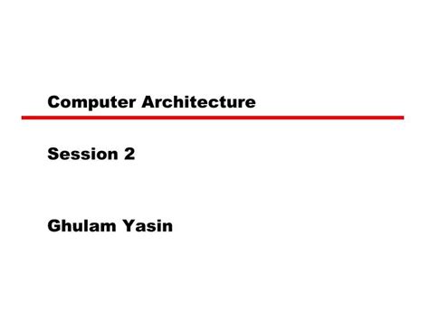 PPT Computer Architecture PowerPoint Presentation Free Download ID