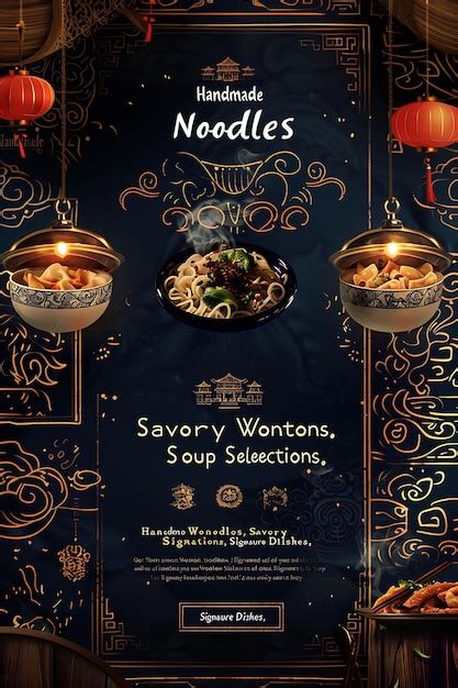 Wontons With Multi Level Accordion Menu And Parallax Scrolli Chinese Food Website Layout Concept