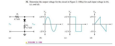 Solved Determine The Output Voltage For The Circuit In Chegg