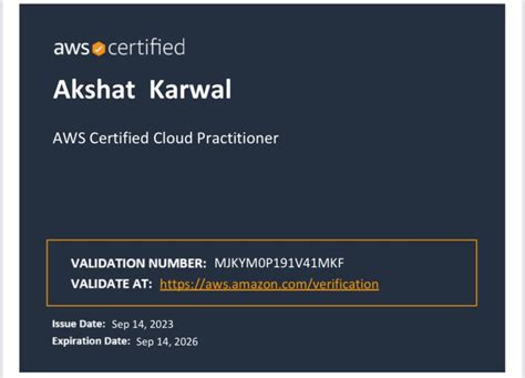 Akshat Karwal On Linkedin Awscloud Awscertified
